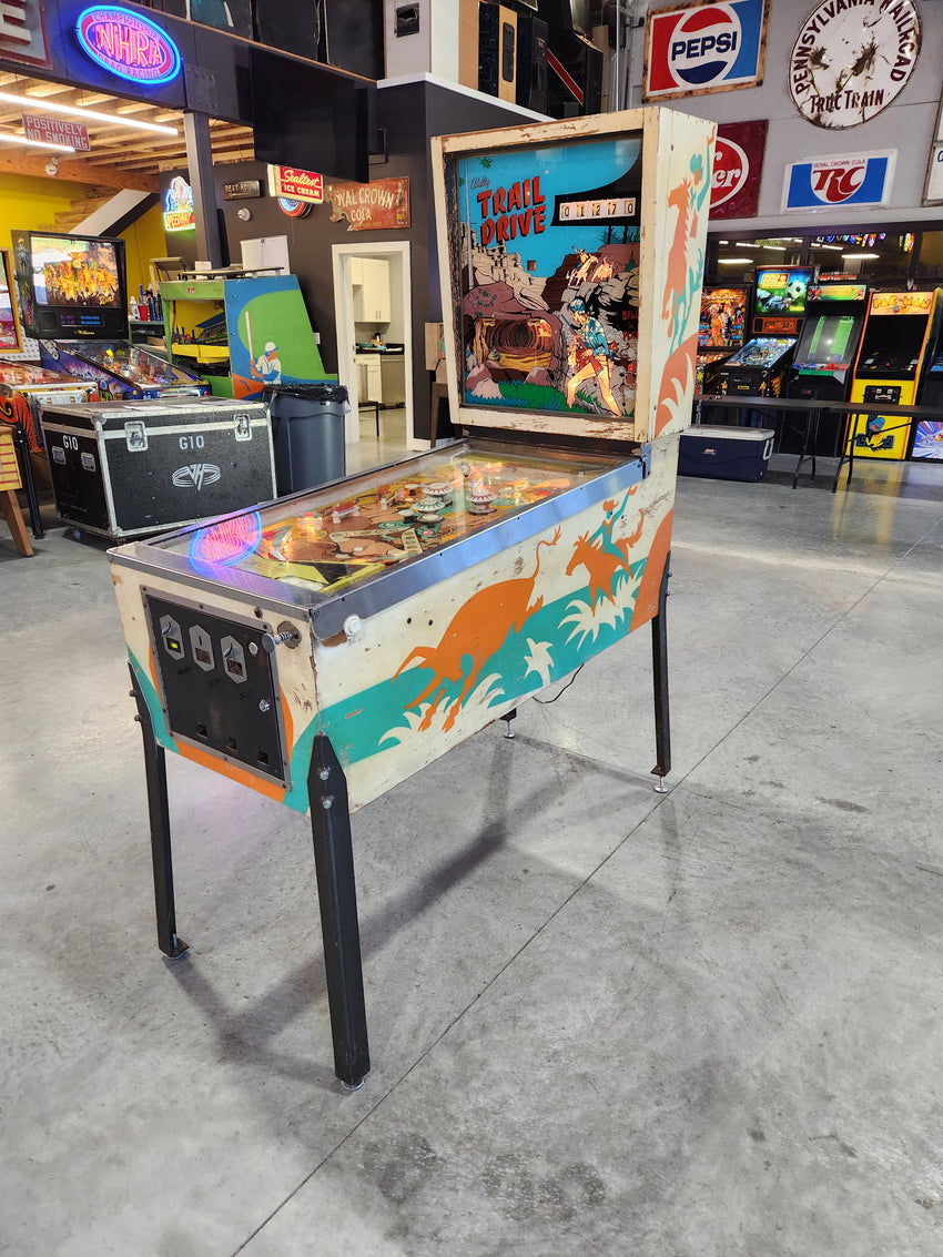 TRAIL DRIVE - 1970 Bally EM Pinball Machine - Shopped and WORKING ...
