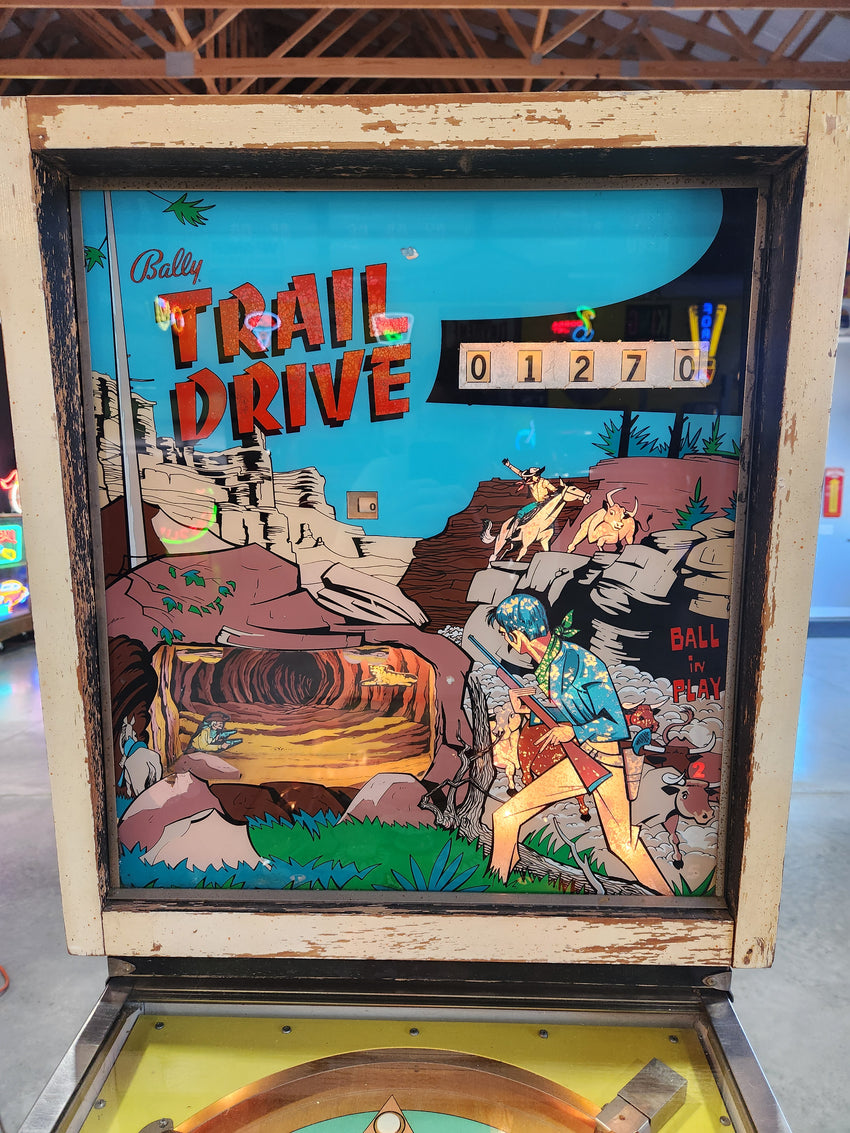 TRAIL DRIVE - 1970 Bally EM Pinball Machine - Shopped and WORKING ...